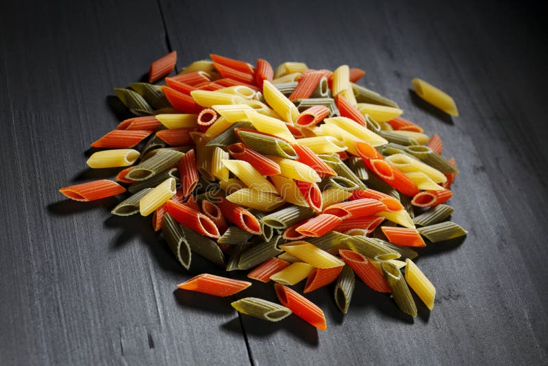 Colored pasta stock image. Image of colored, healthy - 33052227