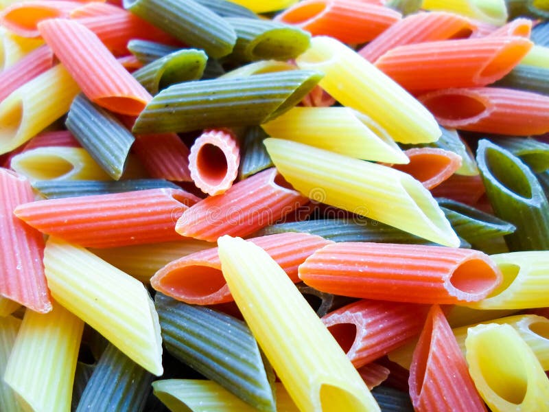 Macaroni Colored Pasta Background. Stock Photo - Image of butterflies ...