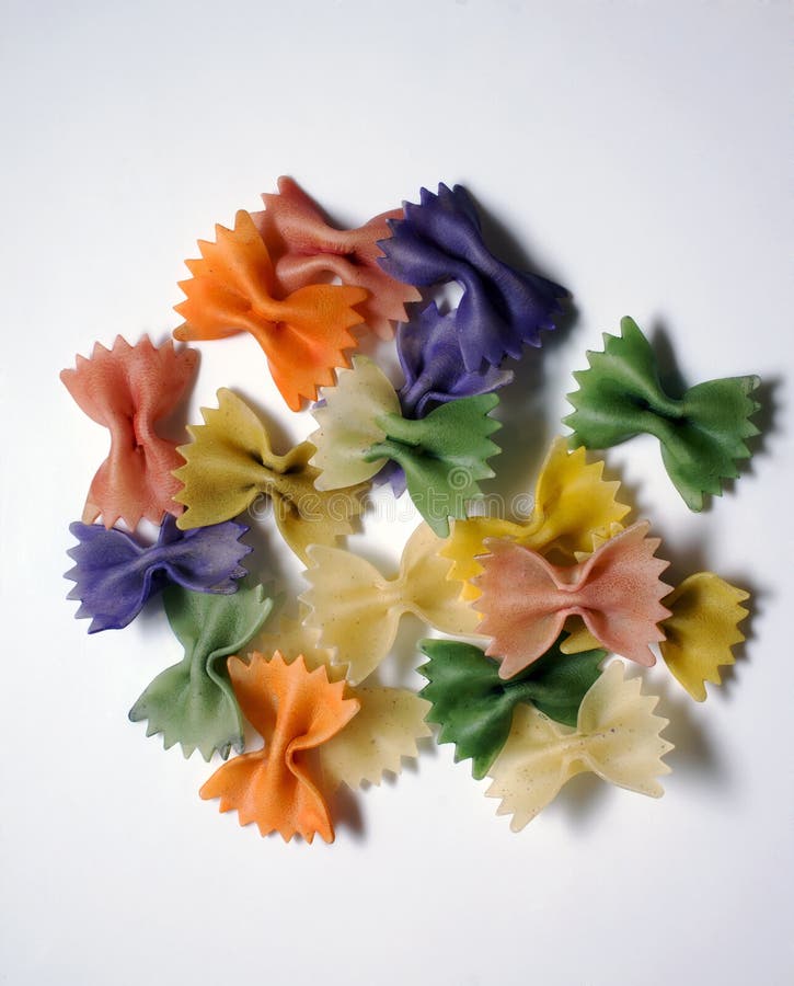 Colored Pasta Painted in Different Color Stock Image - Image of ...