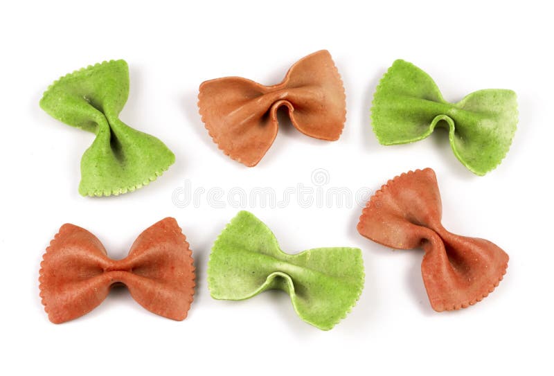 Colored Pasta in the Shape of a Butterfly Stock Photo - Image of food ...