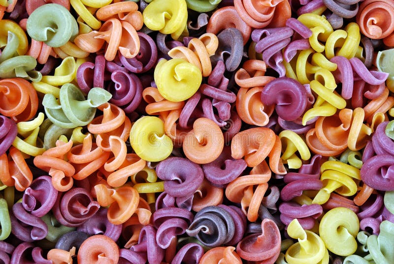 Colored Pasta Texture Background. Stock Photo - Image of bright ...
