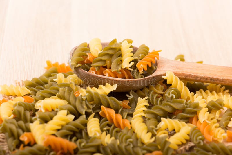 Colored pasta stock image. Image of twist, pasta, colorful - 54339347