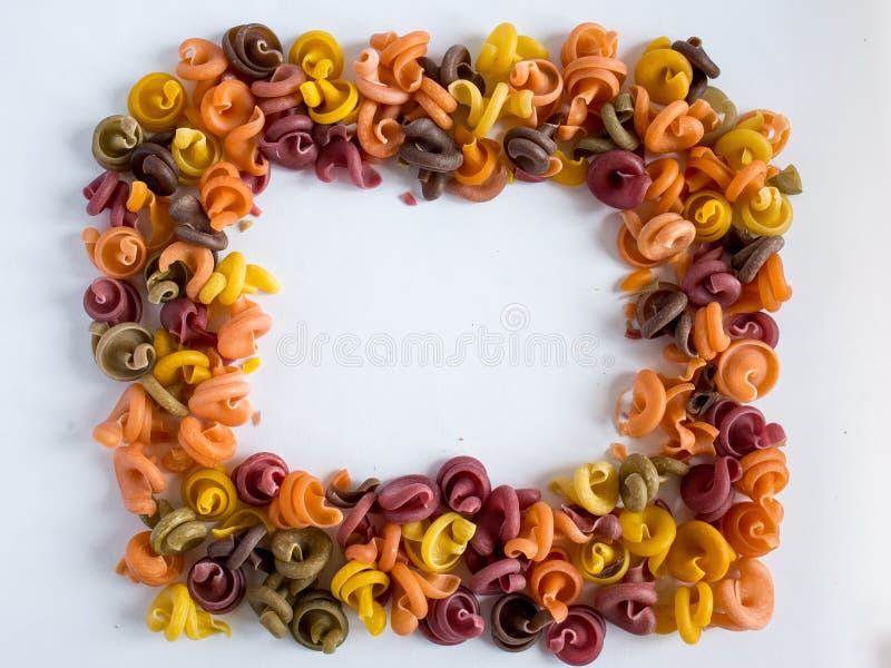 Colored Paste on a White Background Stock Image - Image of shadow ...