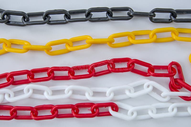 Colored Pattern of Plastic Chain Lines Stock Image - Image of design ...