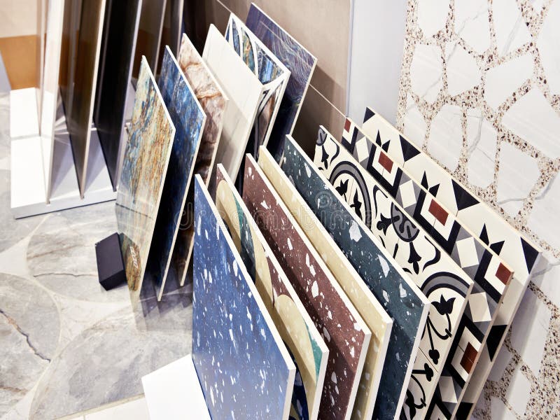 Porcelain Stoneware Tiles in a Store Stock Photo - Image of ceramic ...