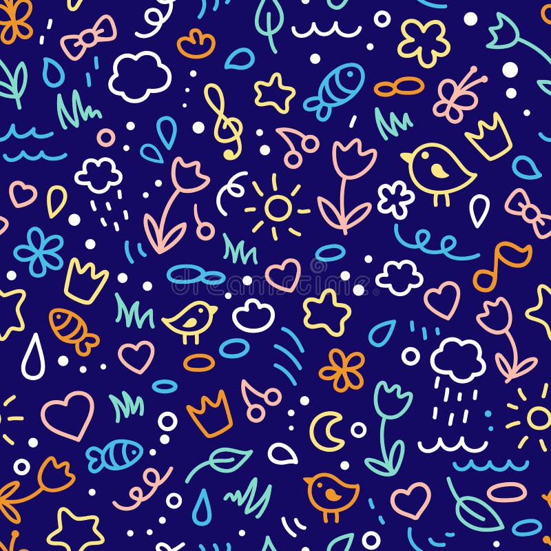 Colored pattern stock vector. Illustration of decoration - 43494560