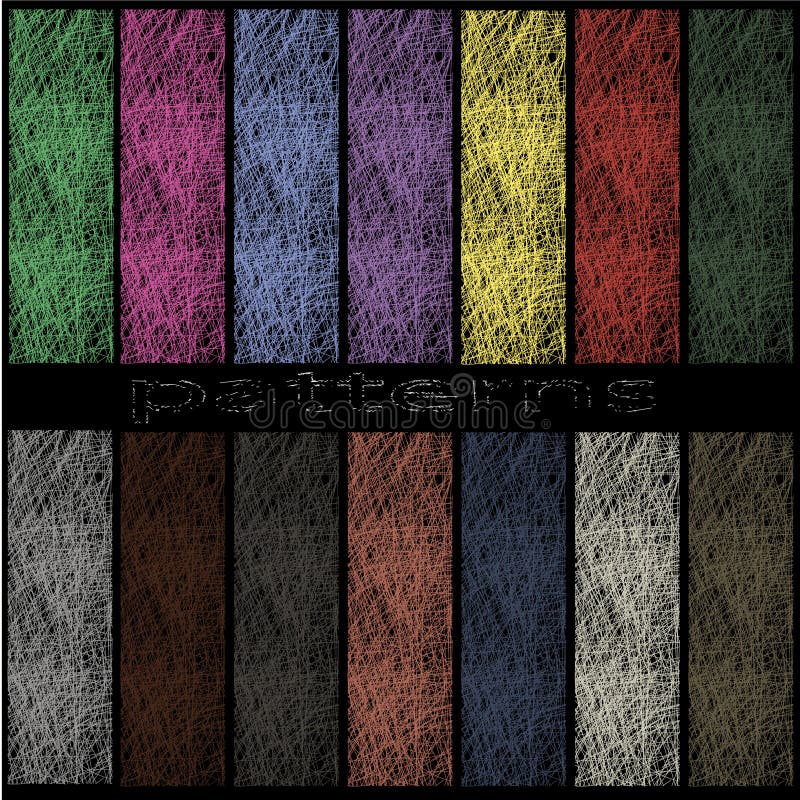 Colored Patterns in the Form of Thread Stock Vector - Illustration of ...