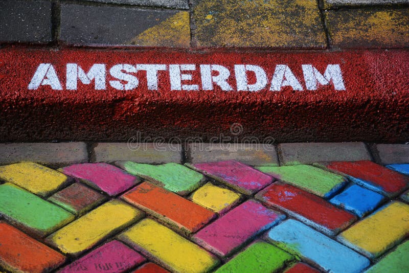 Colored pavement stock image. Image of color, stone, cobblestone - 56306489