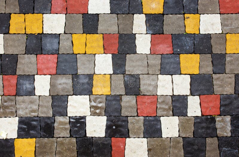 Colored pavement pattern stock image. Image of abstract - 19965671