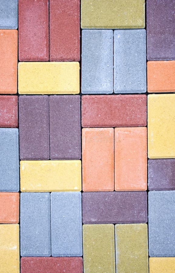 Colored Pavement As Background Stock Image - Image of pebble, rock ...