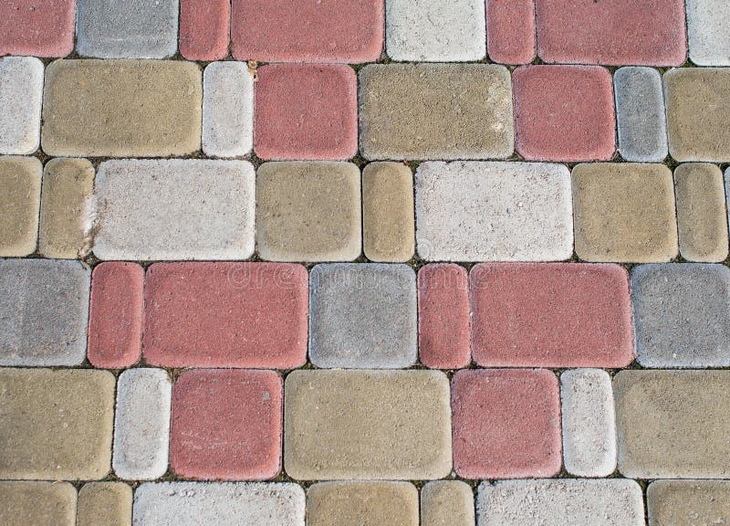 Colored paving slabs stock photo. Image of concrete, copy - 51541772
