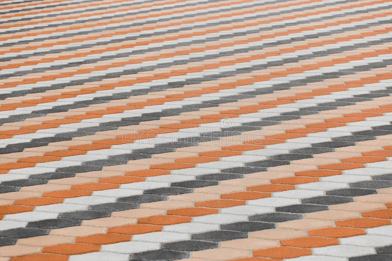 Colored Paving Slabs Stone Mosaic Abstract Pattern Surface Street Floor ...