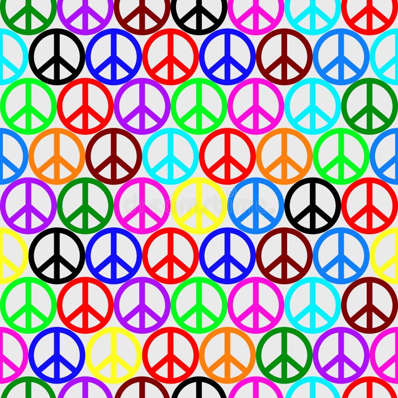 Peace pattern stock vector. Illustration of adorable - 14722346