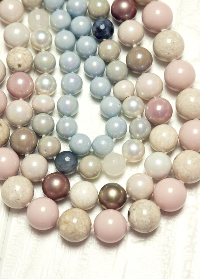 Colored pearls stock image. Image of beautiful, jewellery - 112395767