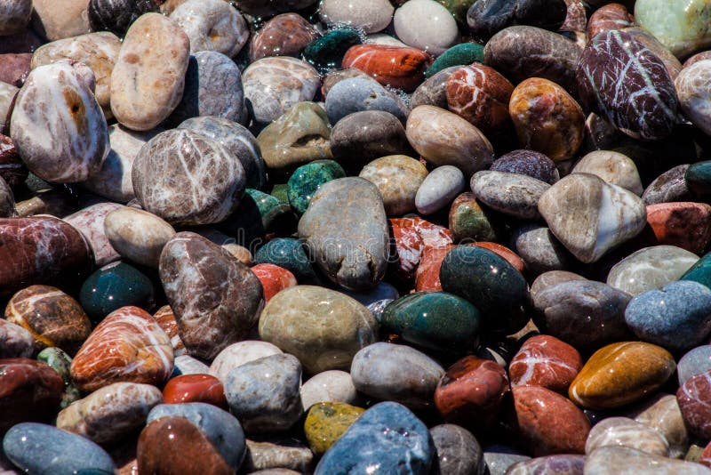 Colored pebbles stock photo. Image of close, detail, colored - 18676866