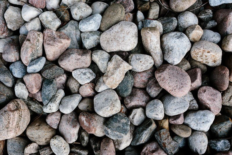 Colored Pebbles of Different Sizes and Shapes Stock Photo - Image of ...