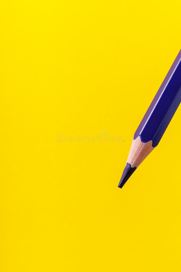 Colored Pencil Close-up with Selective Focus on the Stylus and a ...