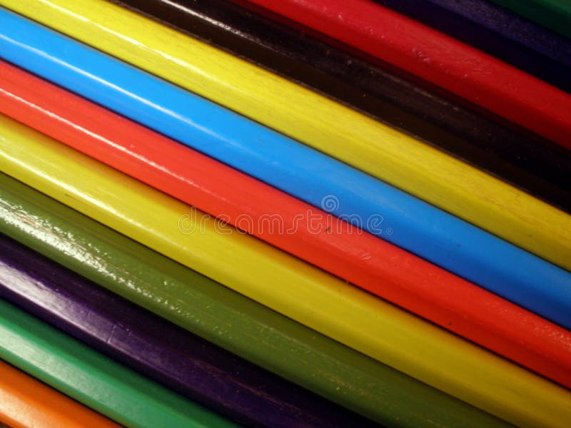 Color Pencils Form Abstract Lines Pattern Stock Photo - Image of ...