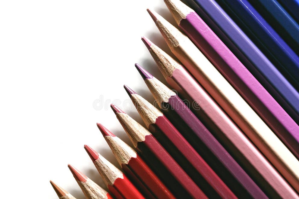 Colored pencil gradation stock image. Image of design - 99247241