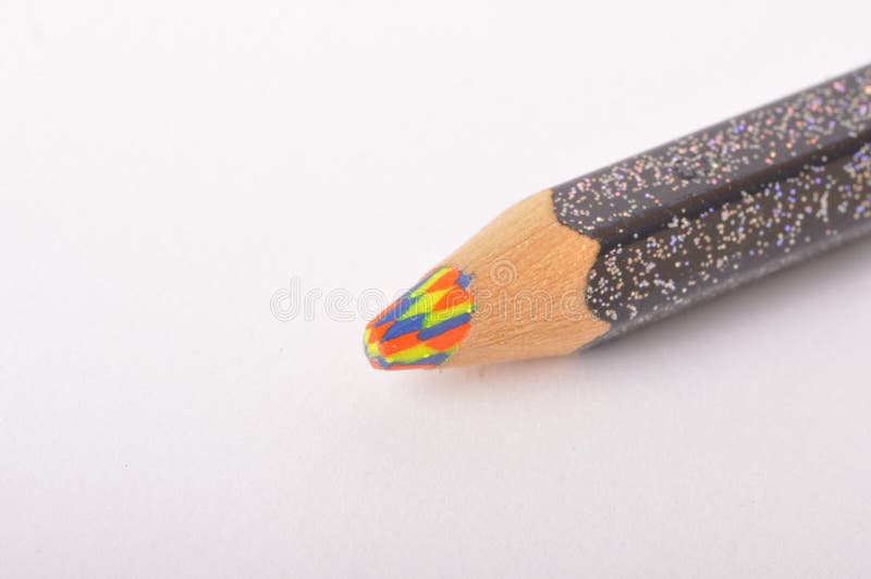 Colored Pencil with Multicolored Lead Stock Photo - Image of natural ...