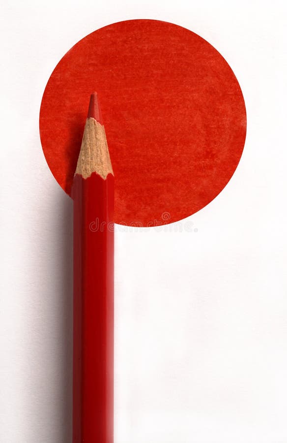 Colored pencil on red stock image. Image of pencils, beauty - 99247407