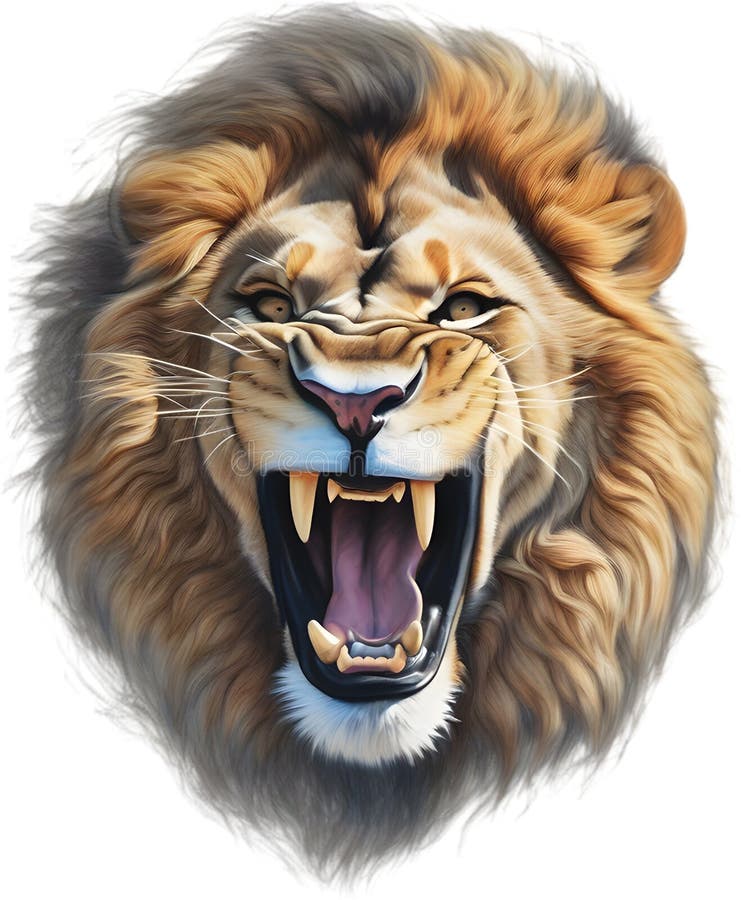 Colored-pencil Sketch of a Lion. AI-Generated. Stock Image ... Colored-pencil Sketch of a Lion. AI-Generated. Stock Image ...