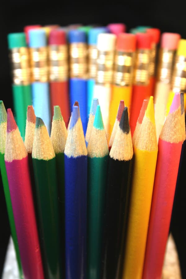Colored Pencils (primary Colors) Stock Photo - Image of composition ...