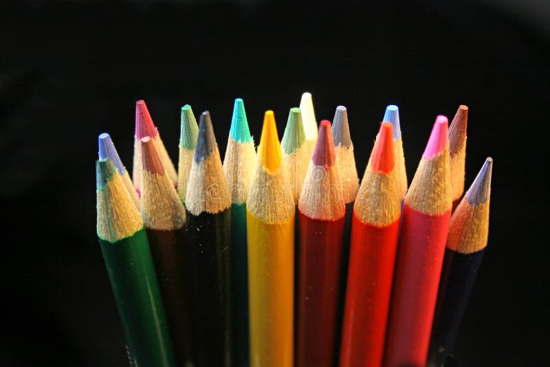 Colored Pencils (primary Colors) Stock Photo - Image of composition ...