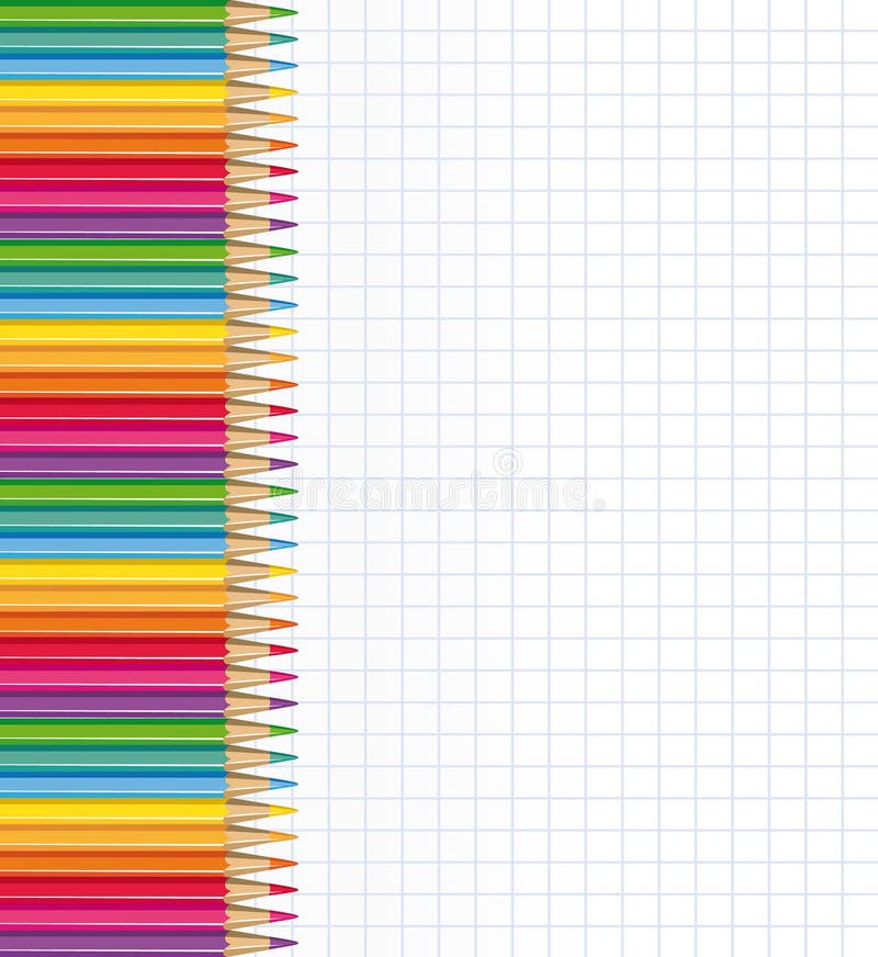 Colored pencils stock vector. Illustration of drawing - 15601662