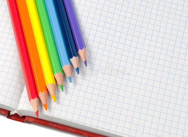 Colored pencils stock photo. Image of organizer, rainbow - 21116468