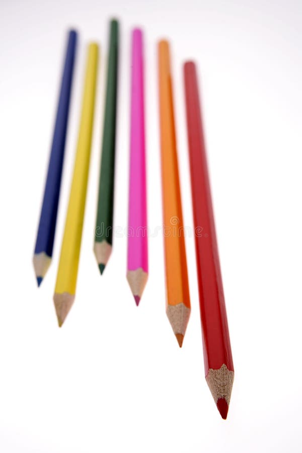 12+ Six colored pencils Free Stock Photos - StockFreeImages