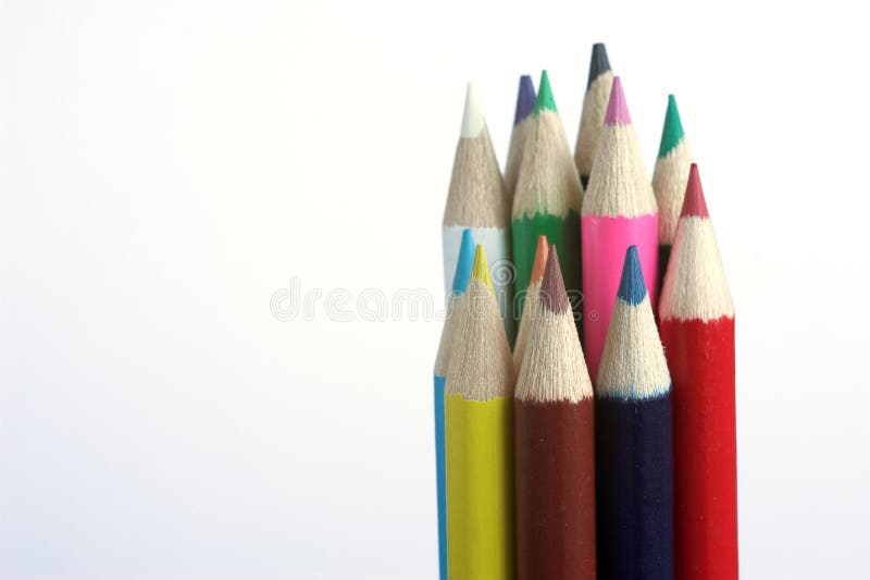Colored pencils stock photo. Image of plural, student, diverse - 352454