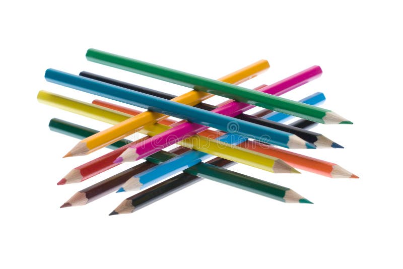 Colored pencils stock image. Image of paintings, paper - 9815295