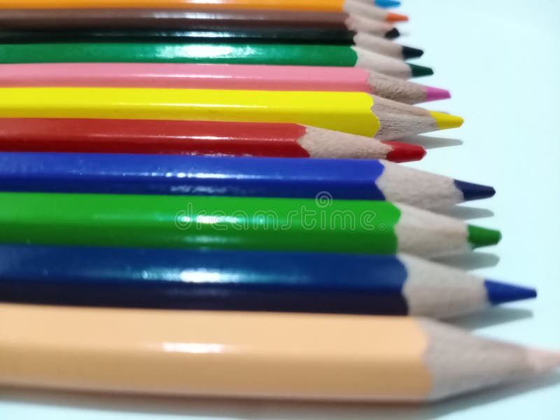 Colored Pencils Art and Object Stock Photo - Image of design, finger ...