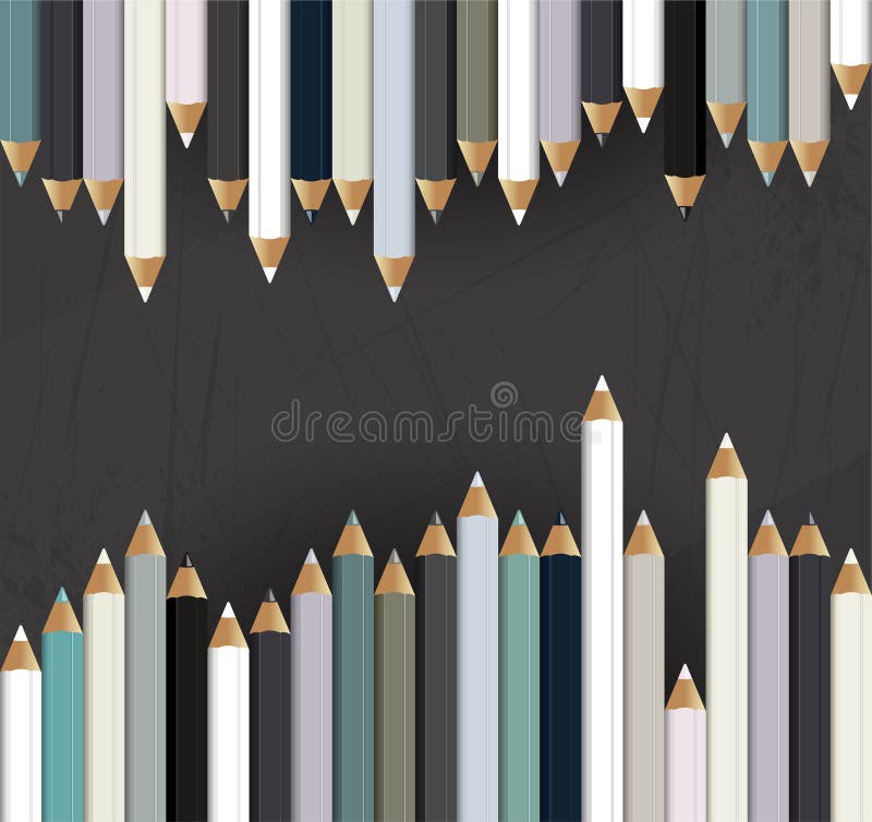 Colored Pencils Background. Stock Vector - Illustration of abstract ...