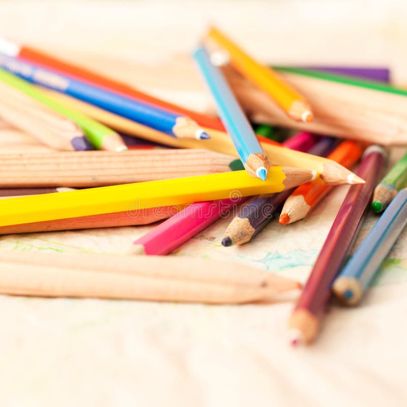Colored pencils stock photo. Image of school, pencils - 33579270