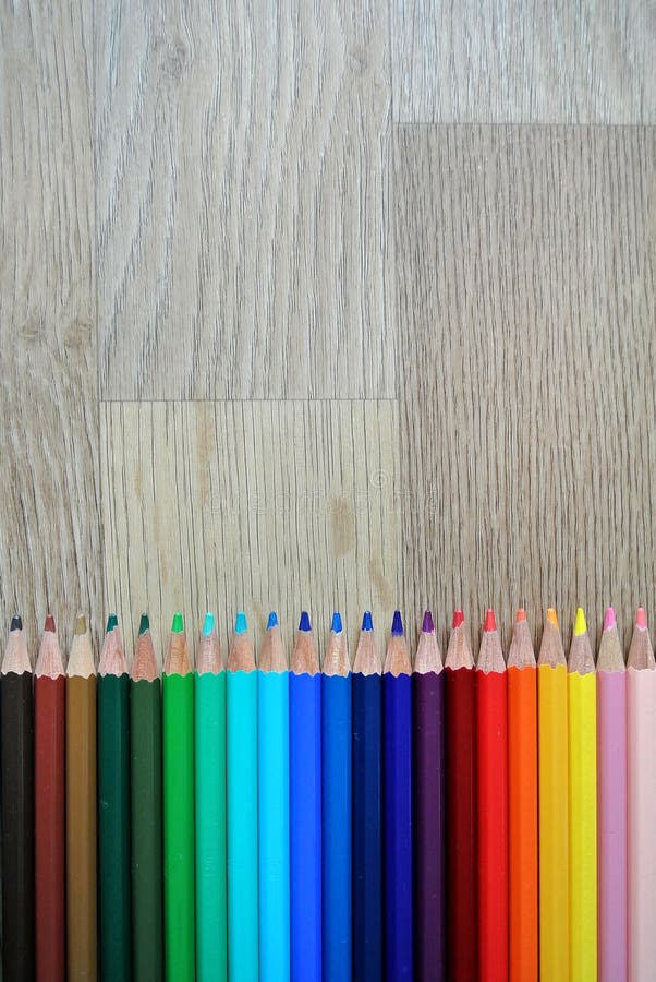 Colored Pencils Composition Stock Image - Image of floral, artwork ...