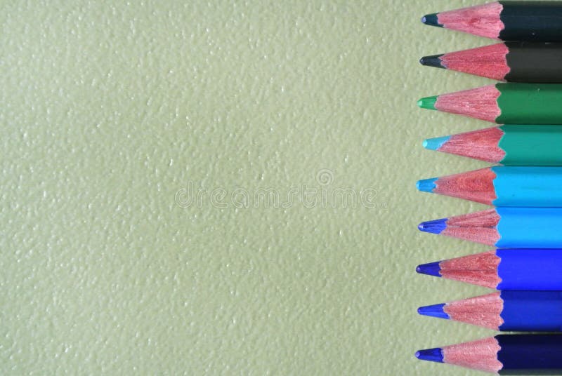 Colored Pencils Composition Stock Image - Image of hierarchy, crayon ...