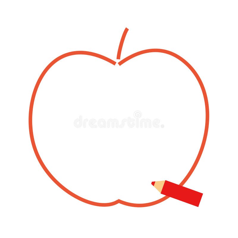 Red Apple Frame Stock Illustrations – 5,974 Red Apple Frame Stock ...