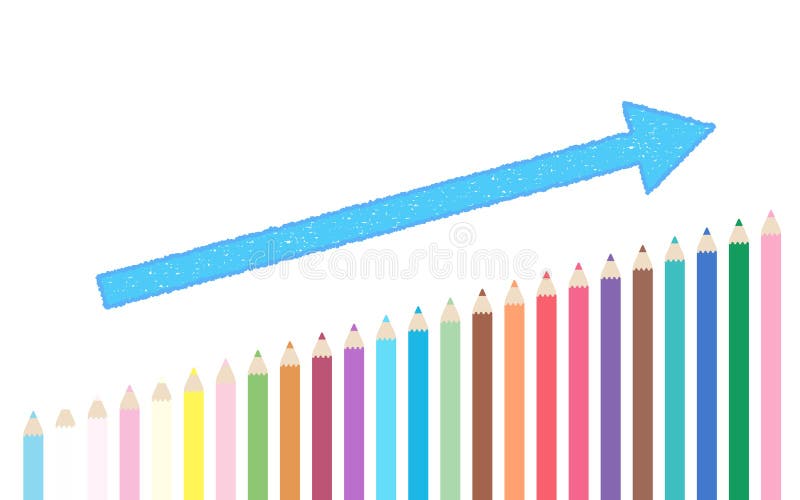 Colored Pencils Graphic Material, Vector Illustration Stock Vector ...