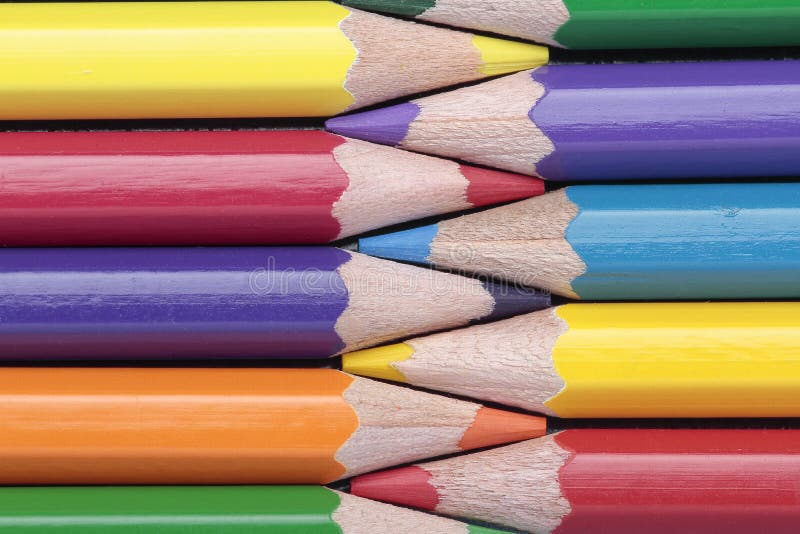 145 Pencil Crayons Horizontal Rainbow Colors Photos - Free & Royalty ...