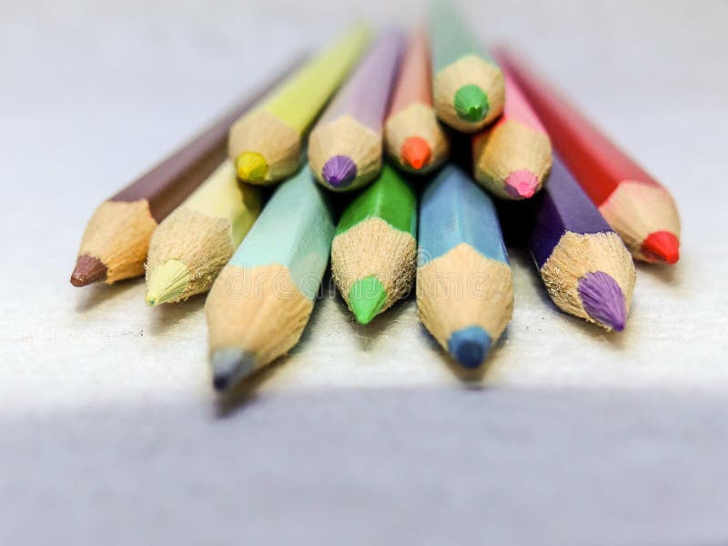 Colored pencils stock photo. Image of design, tool, graphite - 118858658