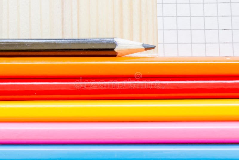 Colored pencils stock image. Image of tiled, pencil - 189377757
