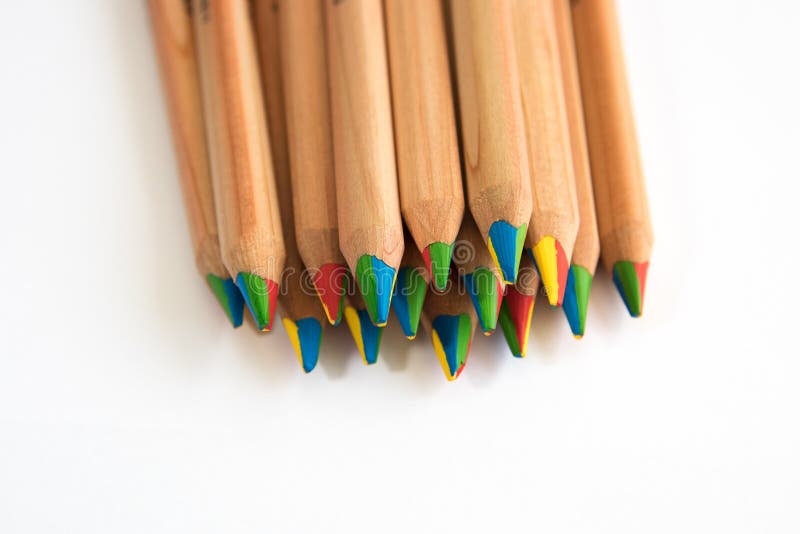 Colored pencils stock photo. Image of orange, palette - 139872268