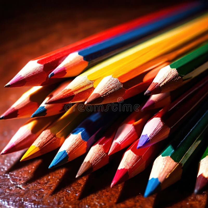 Colored Pencils Multicolored Drawing Instruments for Art, Various ...