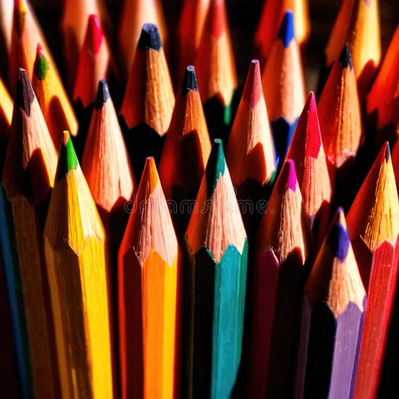 Colored Pencils Multicolored Drawing Instruments for Art, Various ...