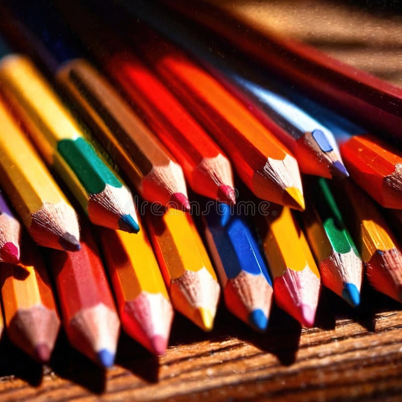 Colored Pencils Multicolored Drawing Instruments for Art, Various ...