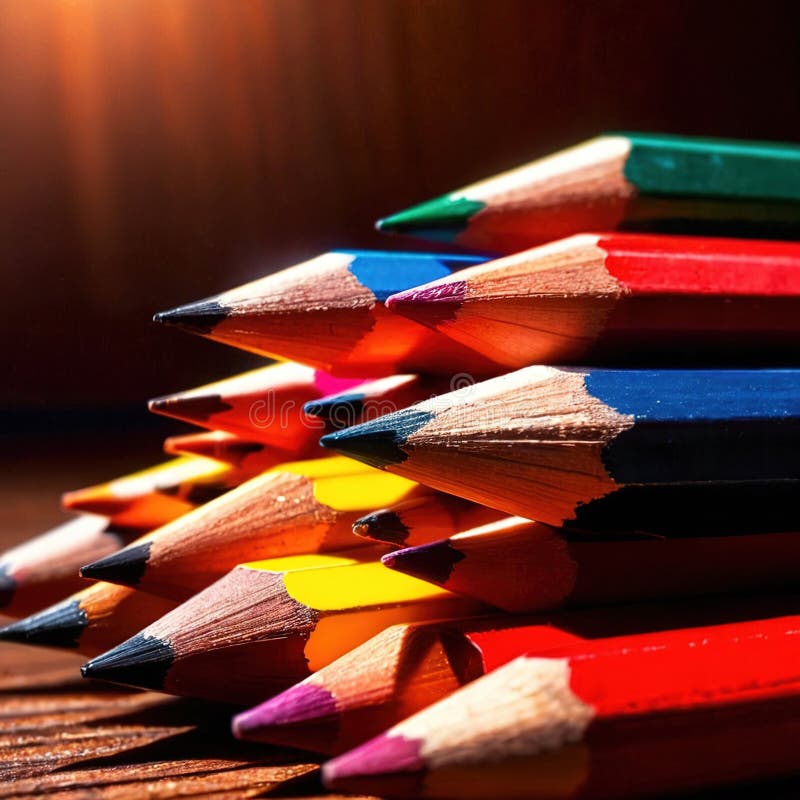 Colored Pencils Multicolored Drawing Instruments for Art, Various ...