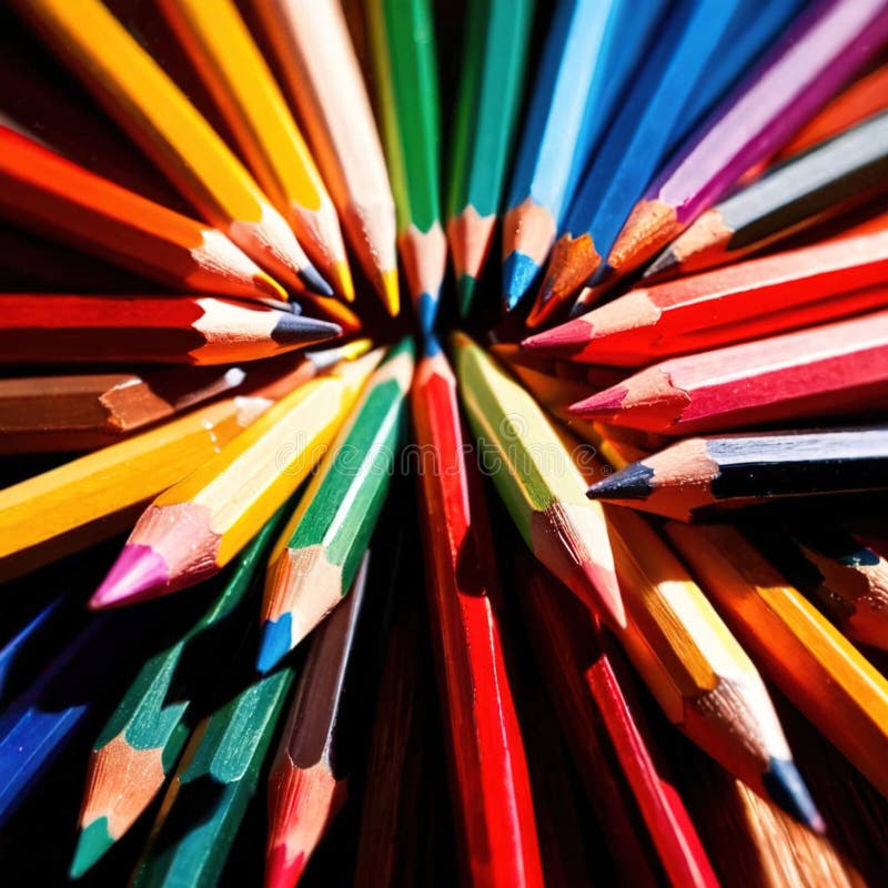 Colored Pencils Multicolored Drawing Instruments for Art, Various ...