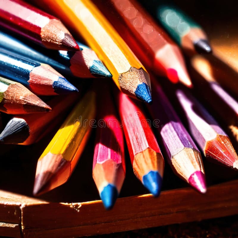 Colored Pencils Multicolored Drawing Instruments for Art, Various ...